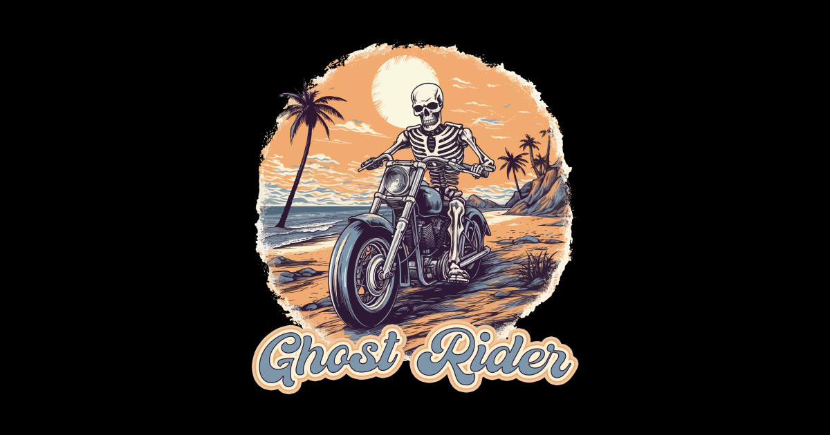 Skull Biker - Skull Design - Sticker | TeePublic