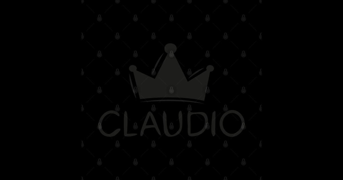 Claudio name, Sticker design. - Claudio - T-Shirt | TeePublic