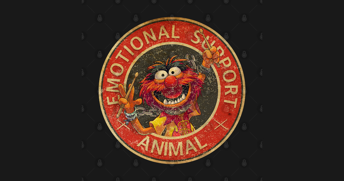 emotional support animal muppets Vintage - Emotional Support Animal - T ...