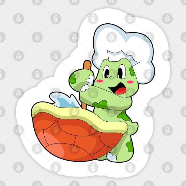 Turtle Chef Cooking pot - Turtles - Sticker | TeePublic