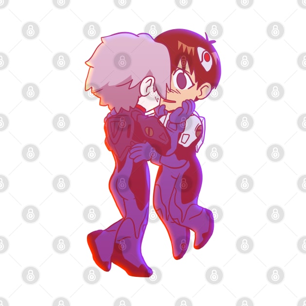 NGE! SHINJI X KAWORU ALWAYS HERE FOR YOU - Kawoshin - Long Sleeve T ...