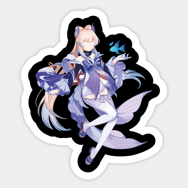 Genshin Impact Sangonomiya Kokomi - Genshin Impact - Sticker | TeePublic