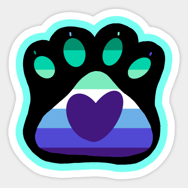 MLM Paw Print - Mlm - Sticker | TeePublic