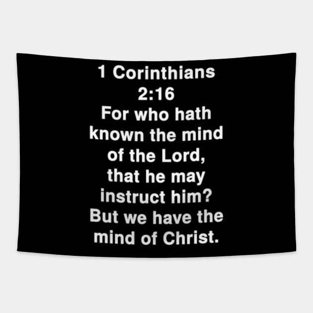 1 Corinthians 2:16 Bible Verse Typography KJV - 1 Corinthians 2 16 - Tapestry | TeePublic