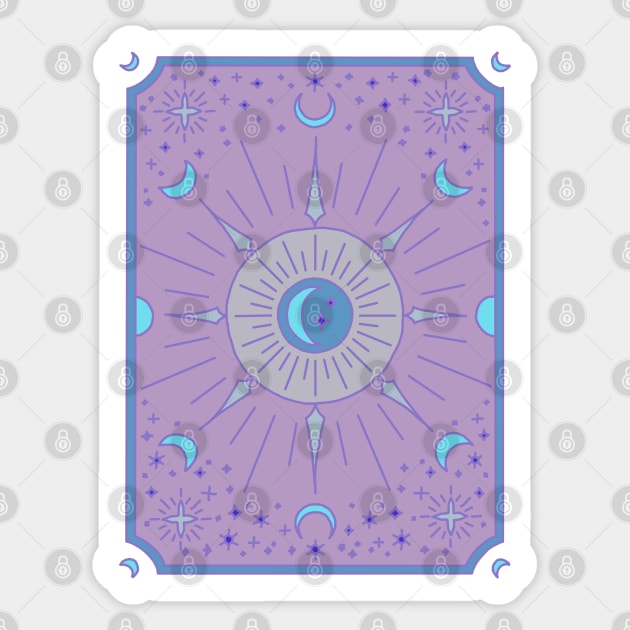 Tarot Card Back - Tarot - Sticker | TeePublic