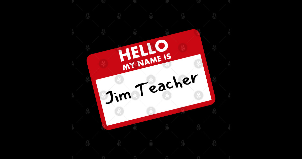 Jim Teacher - Teacher Gift Ideas - Sticker | TeePublic