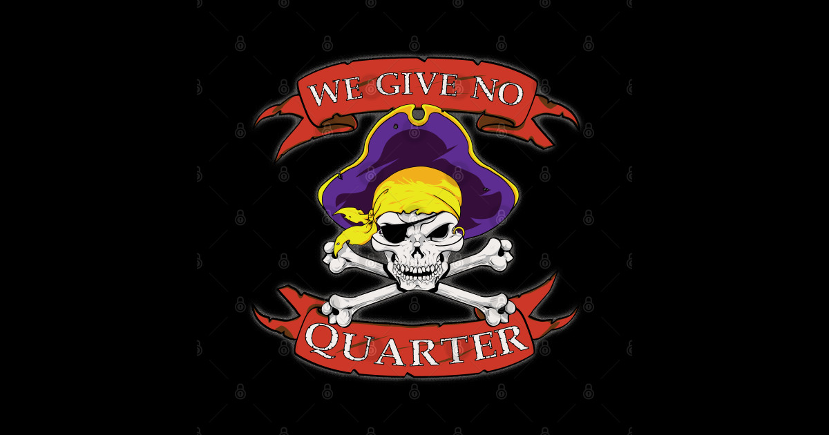 We Give No Quarter - Sespider Productions - Sticker | TeePublic