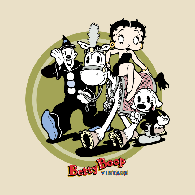 Betty Boop Vintage Circus Crew - Betty Boop - T-Shirt | TeePublic