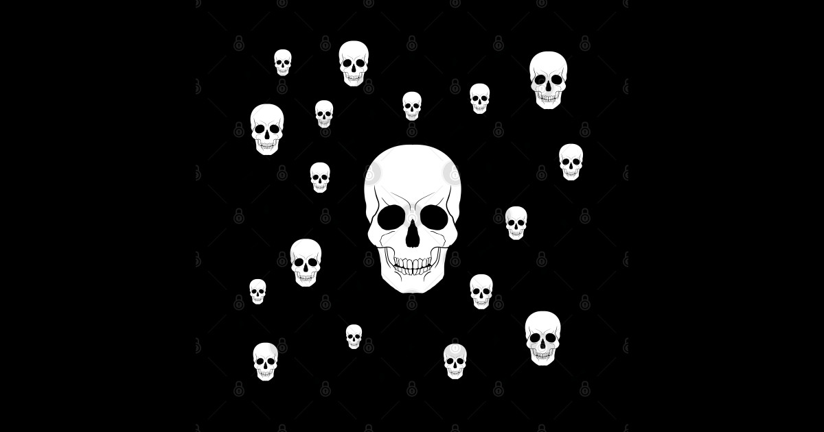 Skulls - Skulls - Sticker | TeePublic