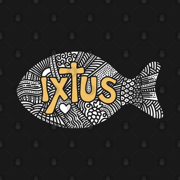 The Christian symbol, the fish is Jesus Christ. - Ixtus - Hat | TeePublic
