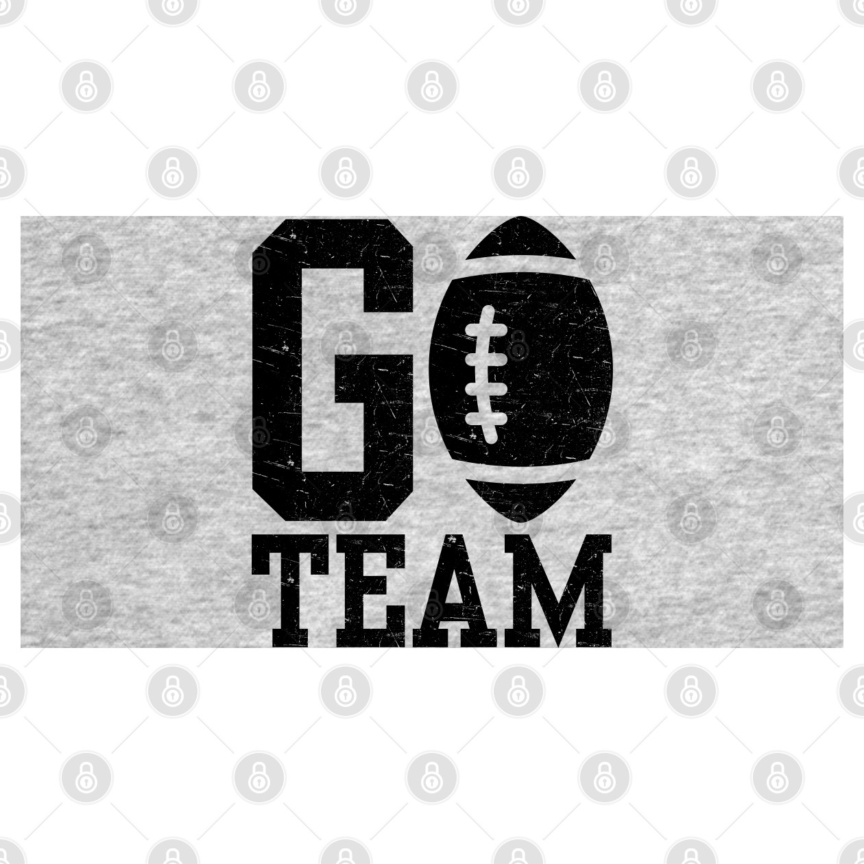 Go Team Football - American Football - T-Shirt | TeePublic