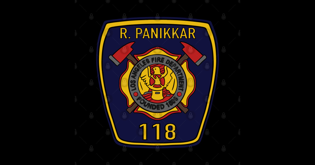 Station 118 LAFD Badge | 911 Ravi Panikkar - 911 - Sticker | TeePublic