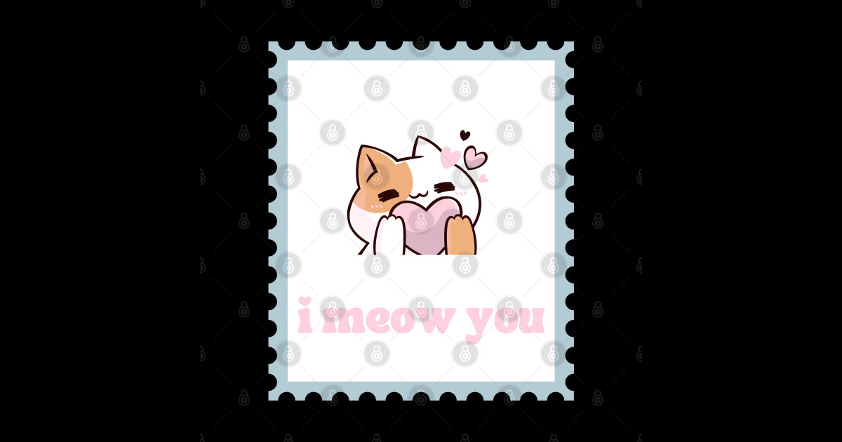 I Meow You - I Meow You - Sticker | TeePublic