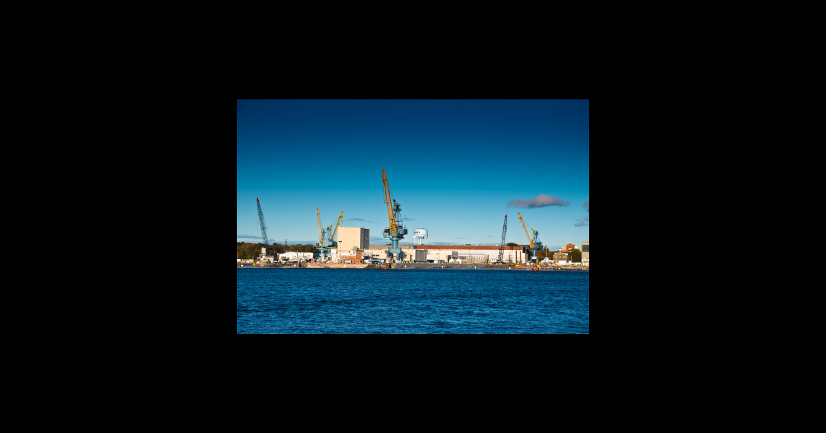 Portsmouth Naval Shipyard, Maine. USA - Portsmouth - Posters and Art ...
