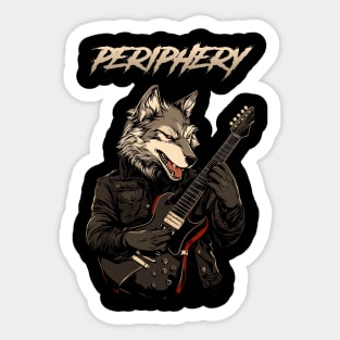 Novembre Wolf Guitarist Stickers for Sale | TeePublic