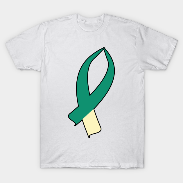Awareness Ribbon (Teal & Cream) - Awareness Ribbon - T-Shirt | TeePublic