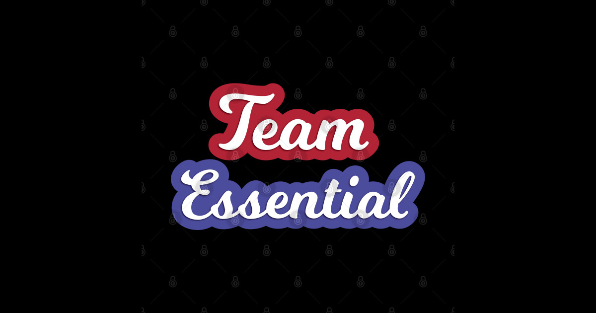 Team Essential Cursive - Team Essential - Tapestry | TeePublic
