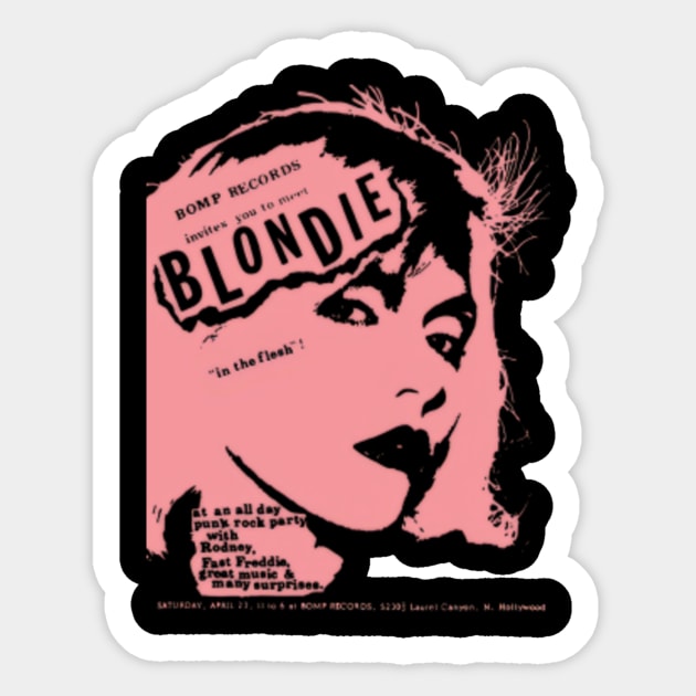 Blondie Debbie Harry Punk Rock Retro Vintage - Deborah Harry - Sticker ...