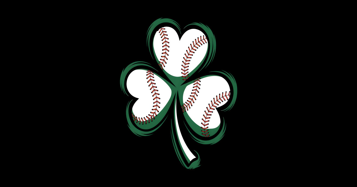 Baseball Shamrock St Patrick's Day - Baseball - Sticker | TeePublic