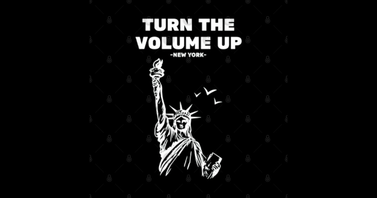 turn-the-volume-up - Turn The Volume Up - Sticker | TeePublic