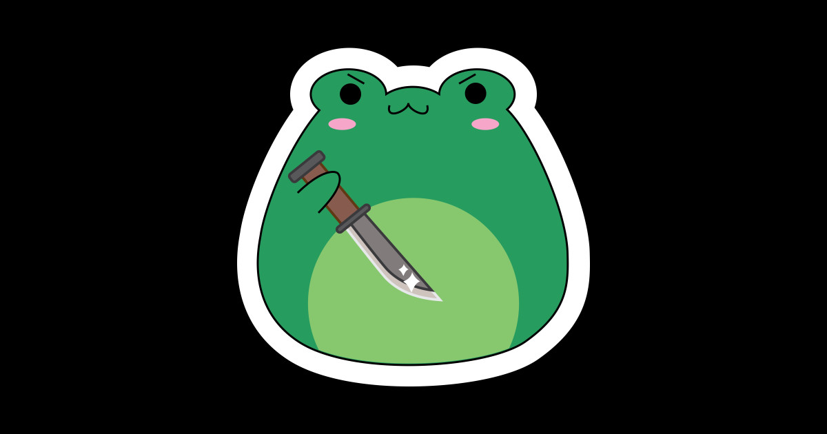 Stabby Frog - Frog - Posters and Art Prints | TeePublic
