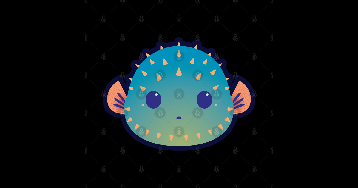 Poker Face Puffer Fish - Poker Face - Posters and Art Prints | TeePublic