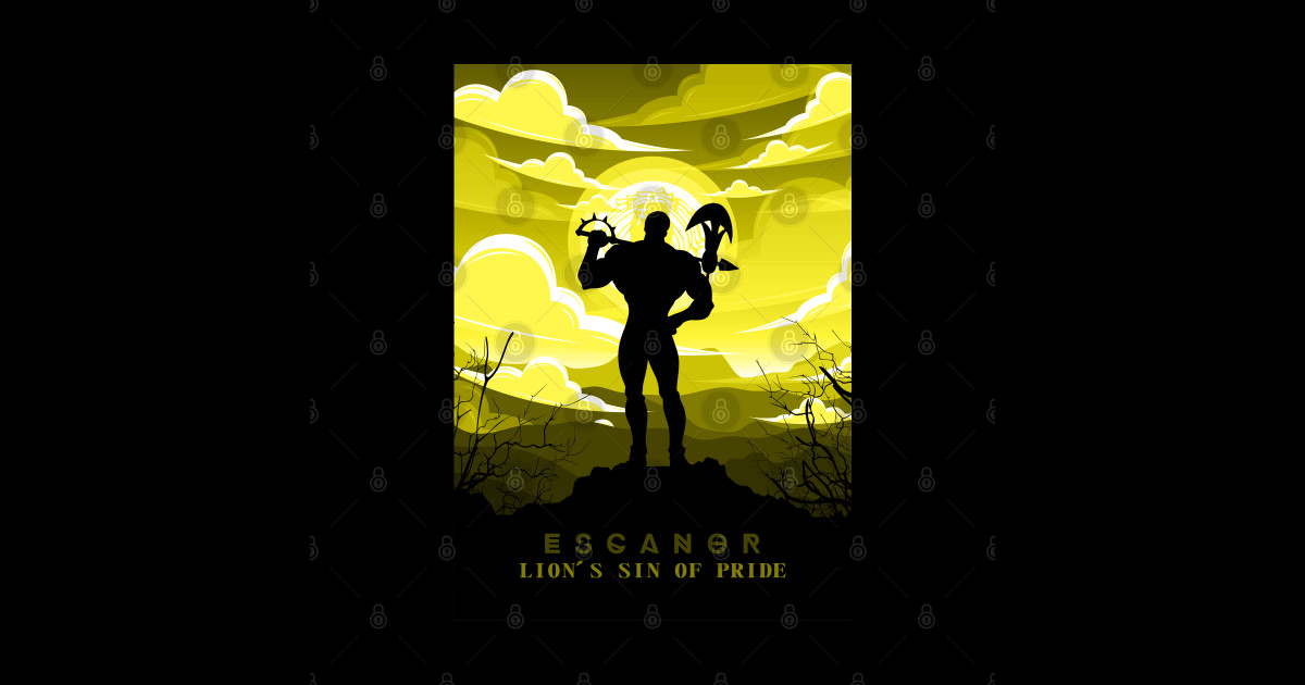 Escanor | The Seven Deadly Sins - The Seven Deadly Sins - Sticker ...