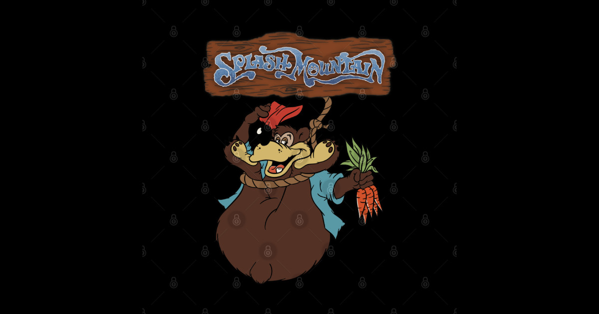 Splash Mountain Brer Bear - Splash Mountain - Sticker | TeePublic