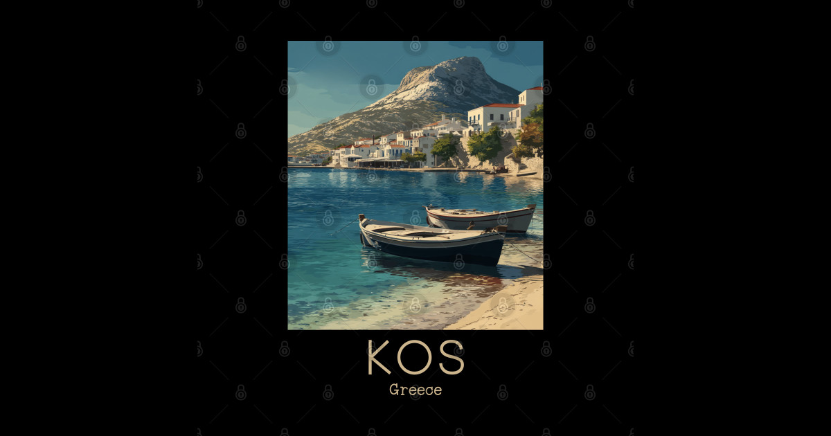 A Vintage Travel Art of Kos - Greece - Kos - Posters and Art Prints ...