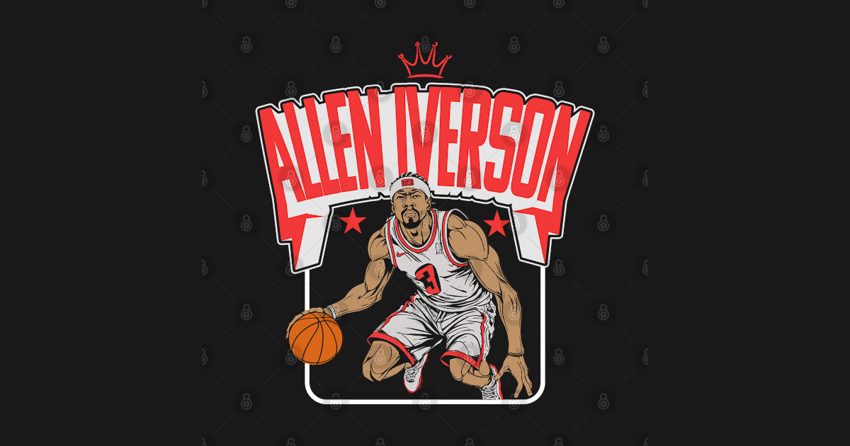 Allen Iverson vintage ilustration style FAN DESIGN - Allen Iverson - T ...
