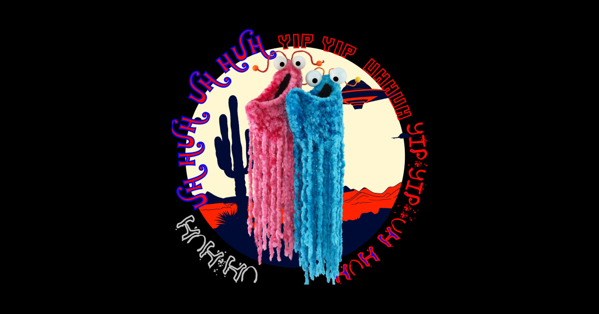 YIP YIP YIP UH HUH - Yip Yip - Sticker | TeePublic