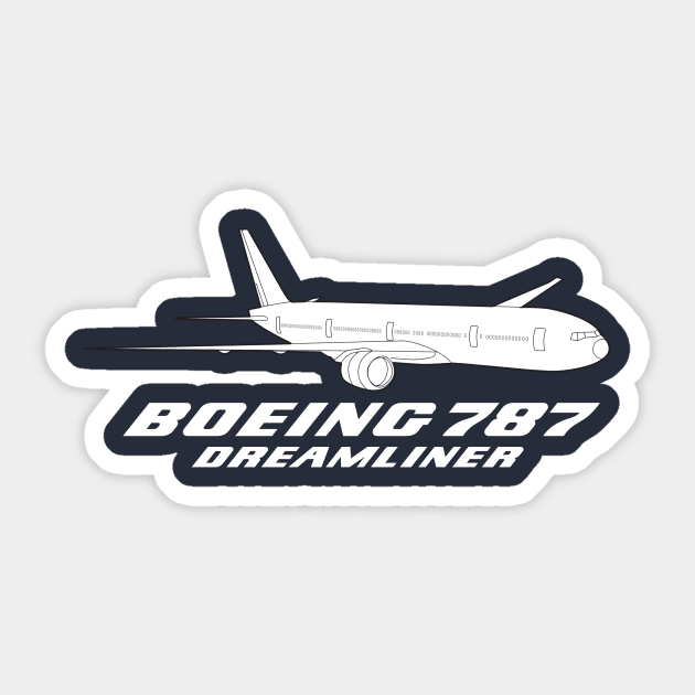 Boeing 787 Dreamliner - Boeing 787 - Sticker | TeePublic