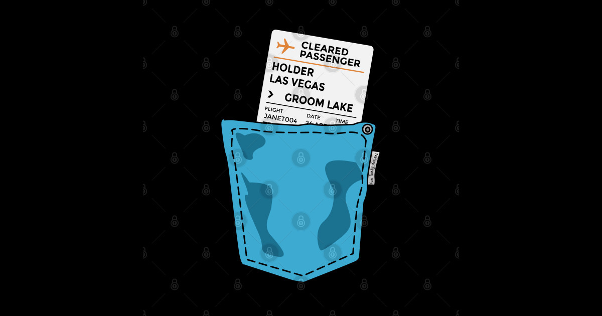 Pocket Boarding Pass to Area 51 – Shh, It’s a Janet Flight! - Area 51 ...