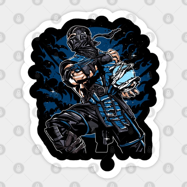 mortal kombat Sub Zero - Mortal Kombat - Sticker | TeePublic