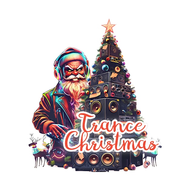 Trance Christmas - Rave Santa with Speaker Tree - Trance Christmas - T ...
