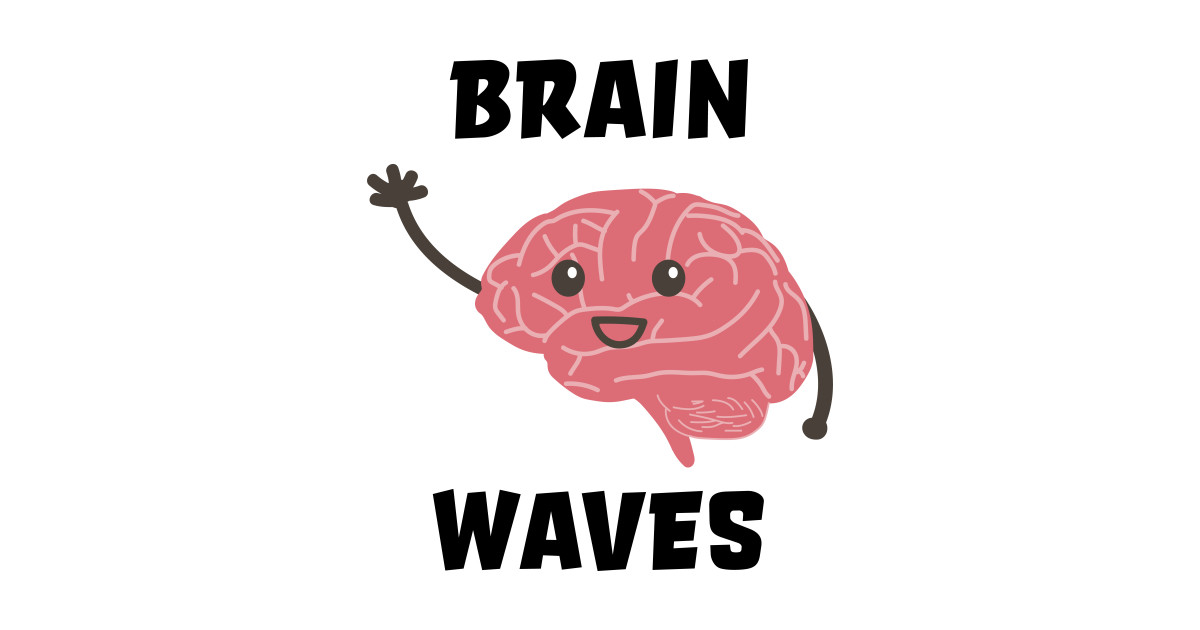 Brain waves - Brain - Sticker | TeePublic