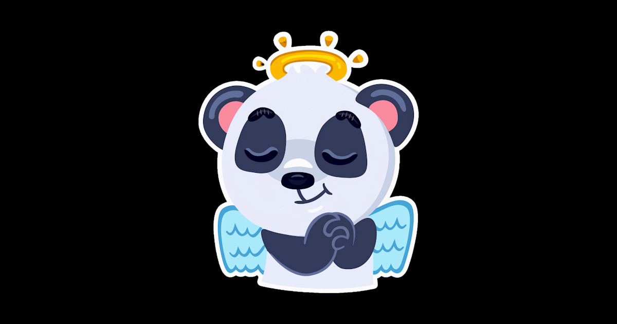 Angel Panda - Cute Panda - Angel Panda Cute Panda - Posters and Art ...
