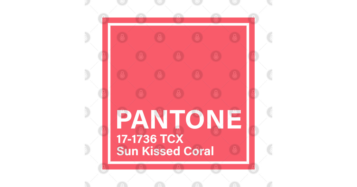 pantone 17-1736 TCX Sun Kissed Coral - Pantone 17 1736 Tcx Sun Kissed ...