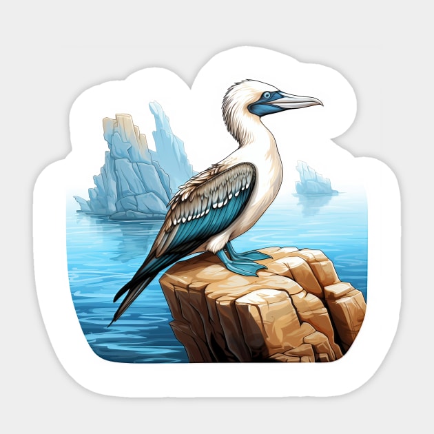 blue footed booby - Blue Footed Booby - Sticker | TeePublic