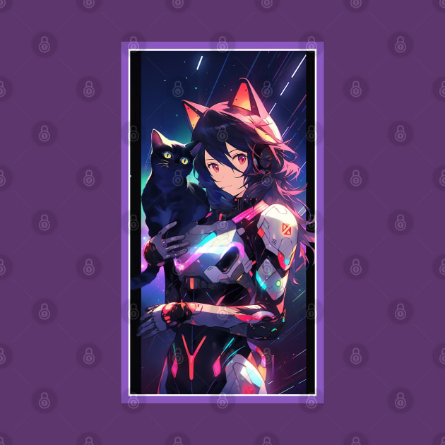 Anime Cute Cat Girl | Sci-Fi Manga Girl Anime Art - Anime Cute Girl - T ...
