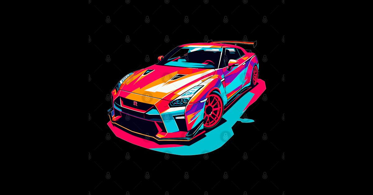 Nissan GT-R - Nissan Gt R - Sticker | TeePublic