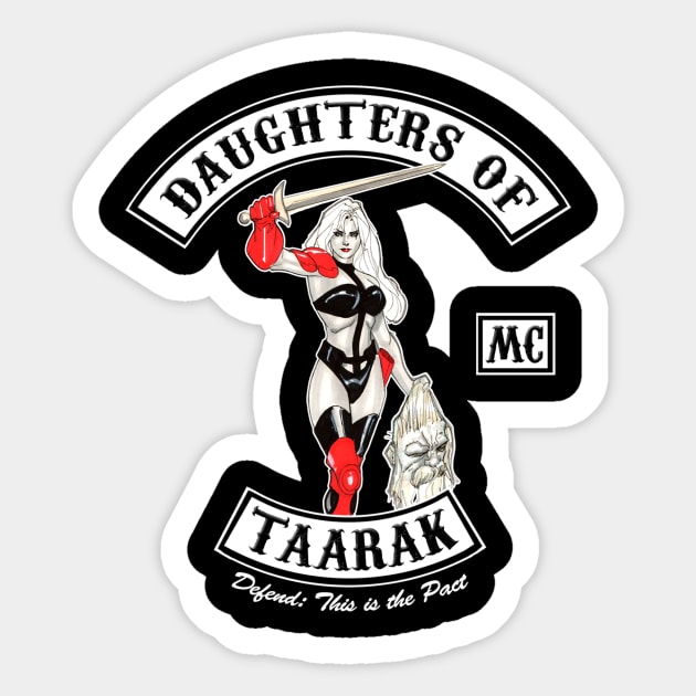 Daughters of Taarak (Front Print) - Heavy Metal Film - Sticker | TeePublic
