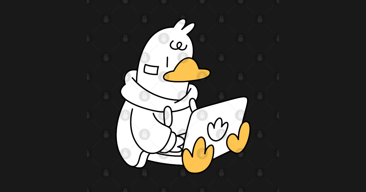 Duck Programmer Sitting and Coding - Duck Programmer Sitting And Coding ...
