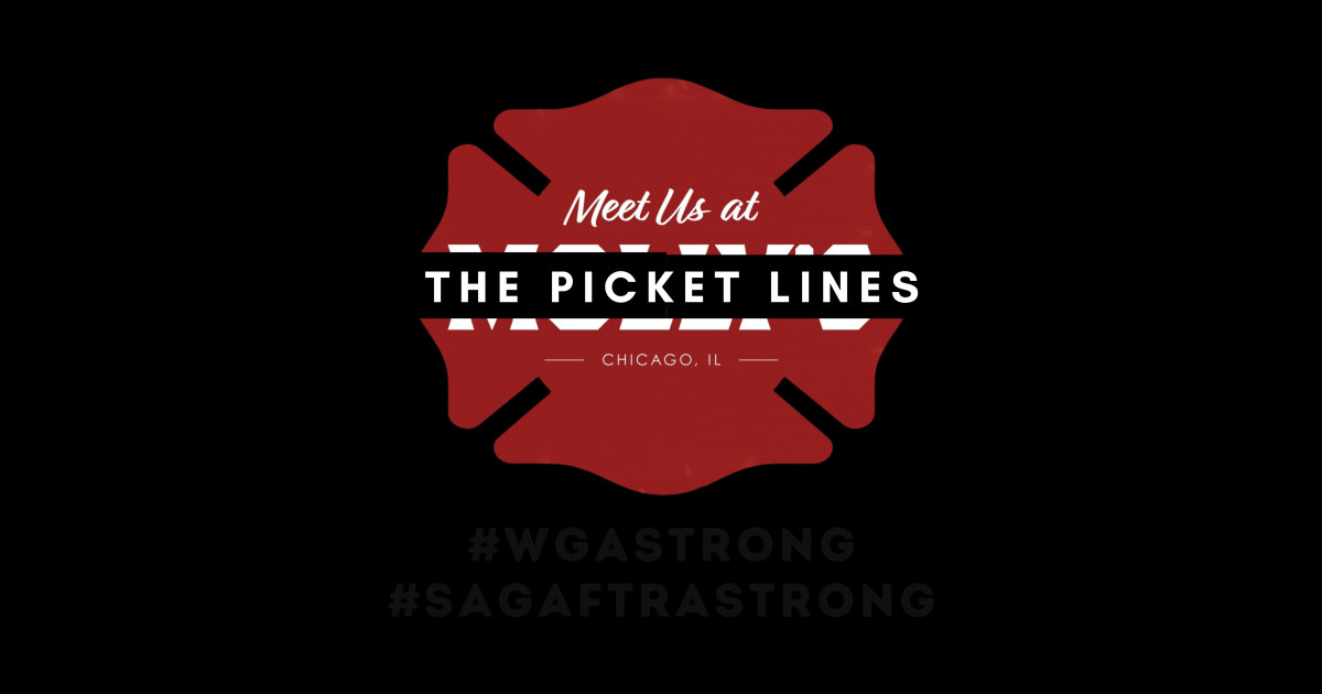 Meet Us at THE PICKET LINES - Strike - Sticker | TeePublic