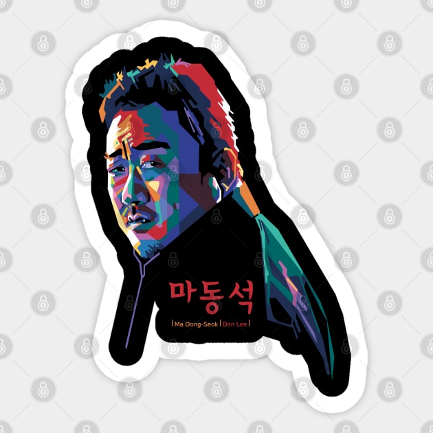 Ma Dong-Seok aka Don Lee - Don Lee - Sticker | TeePublic