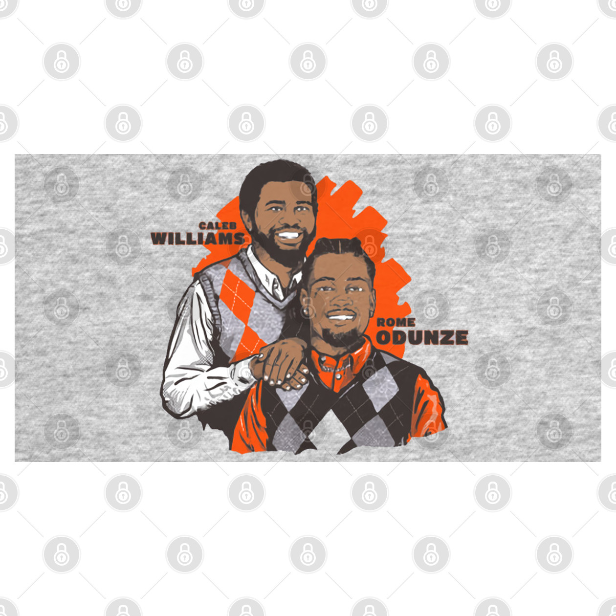Caleb Williams & Rome Odunze Duo Portrait - Caleb Williams - T-Shirt ...
