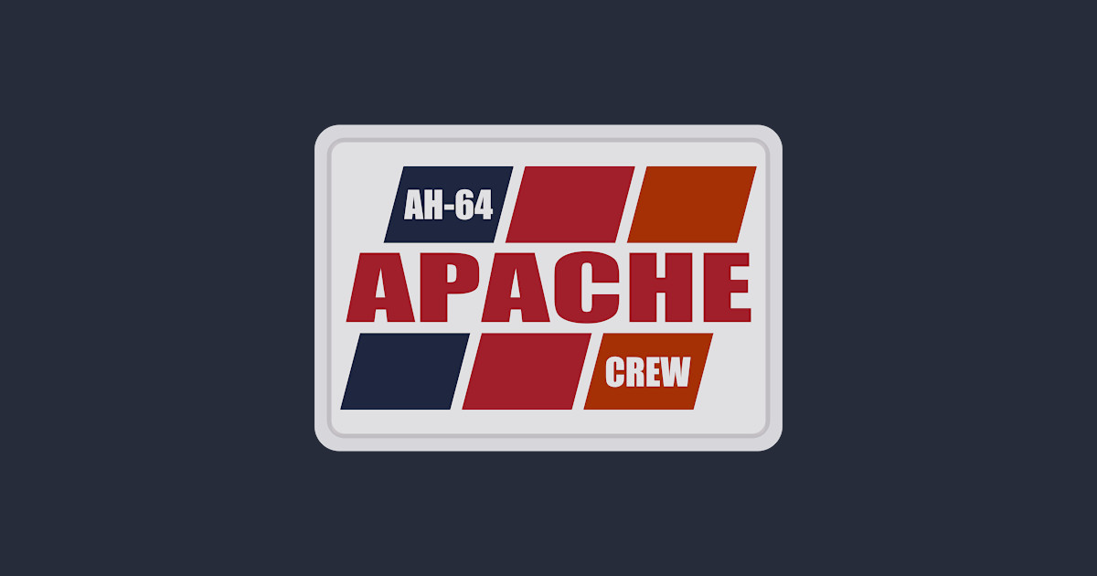 AH-64 Apache Crew (small logo) - Ah64 Apache - T-Shirt | TeePublic