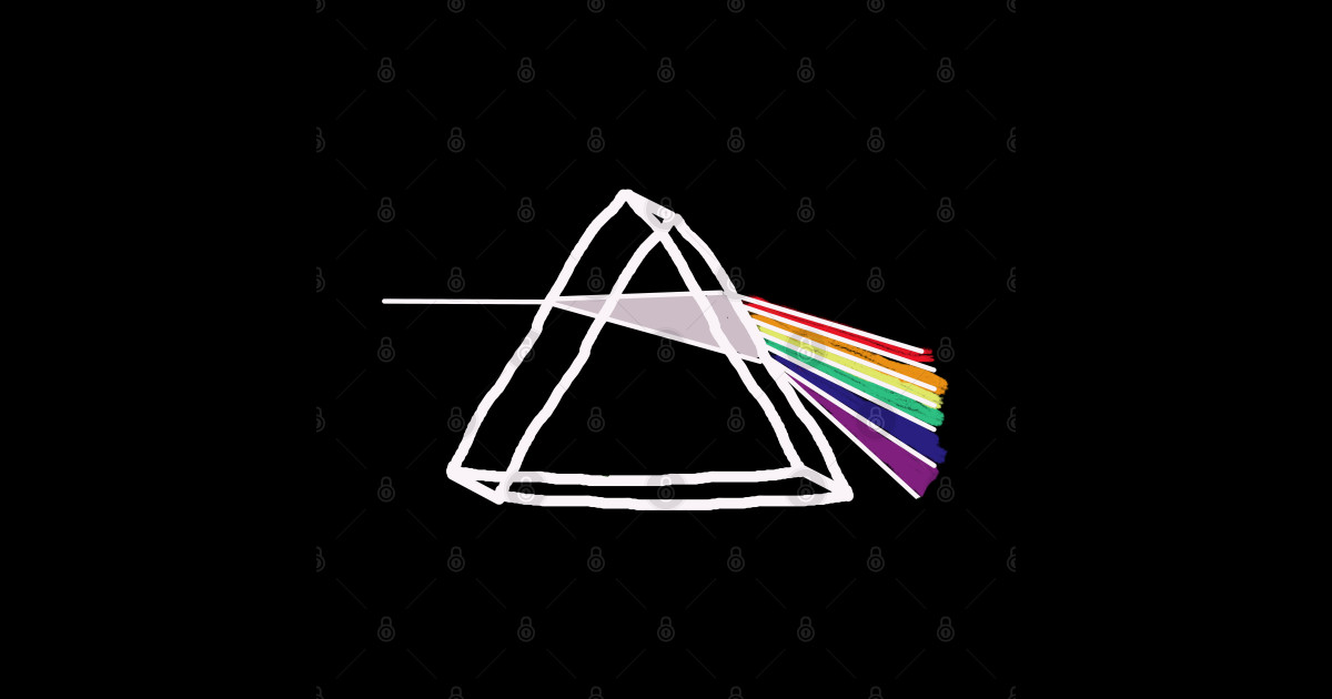 Prism drawing - Prism - Sticker | TeePublic