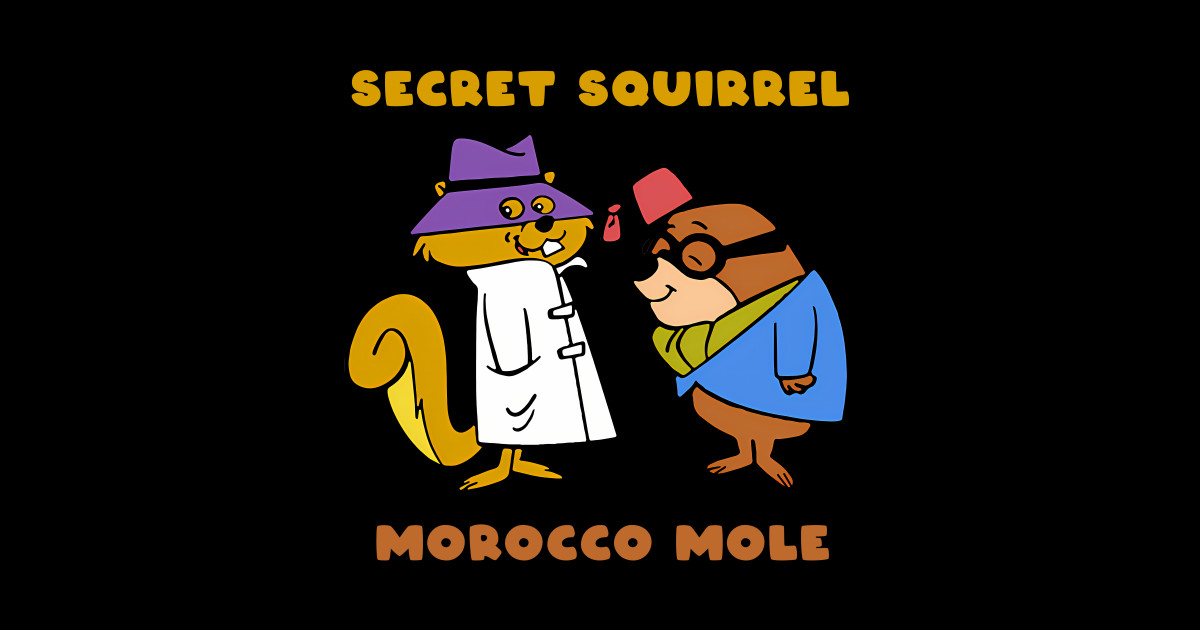 Secret Squirrel and Morocco Mole - Secret Squirrel - Sticker | TeePublic