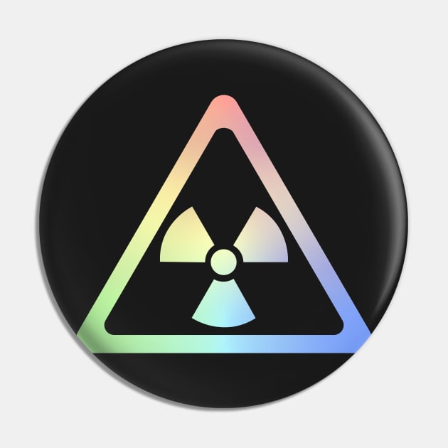 Radioactive Symbol Warning Sign - Triangular - Radioactive Symbol - Pin ...